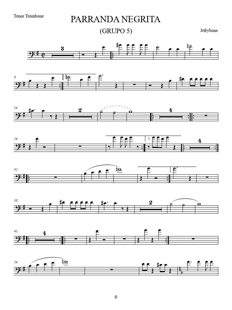 PARRANDA LA NEGRITA TROMBON | PDF