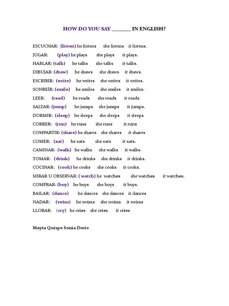 How Do You Say | PDF