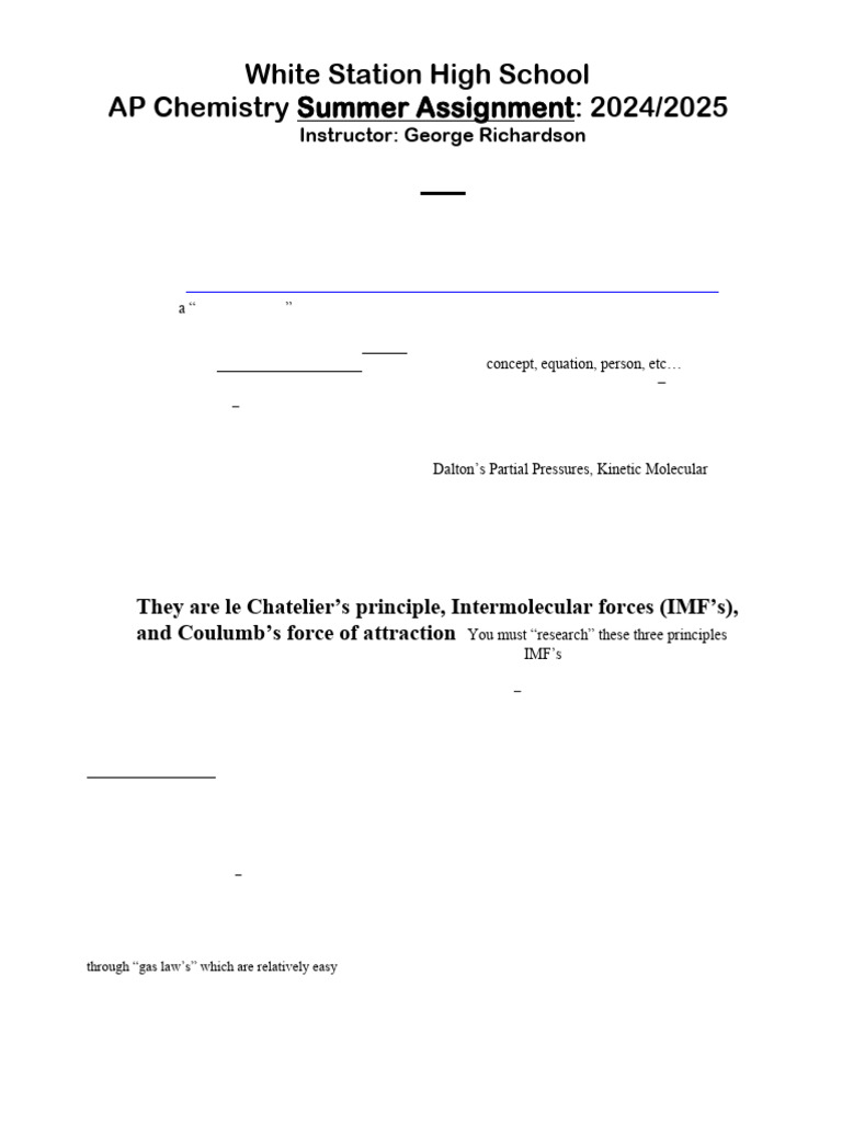 AP chem | PDF | Gases | Buffer Solution
