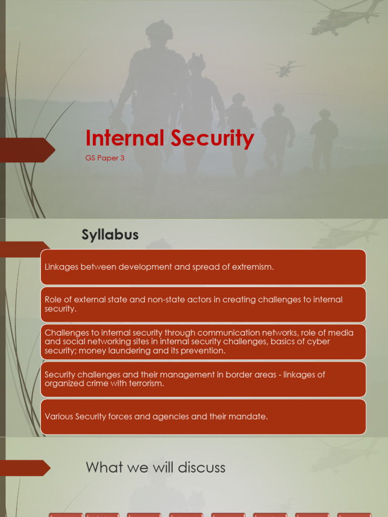 Internal Security - Intro | PDF | National Security | Insurgency