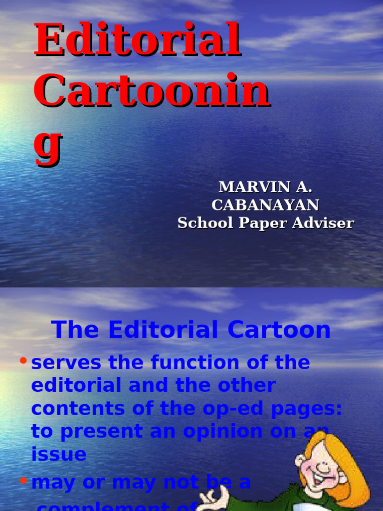 Cartooning | PDF | Cartoon | Editorial