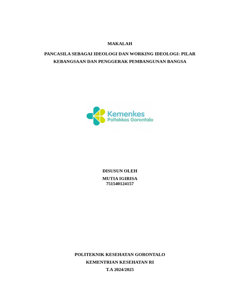 Pancasila - Mutia | PDF