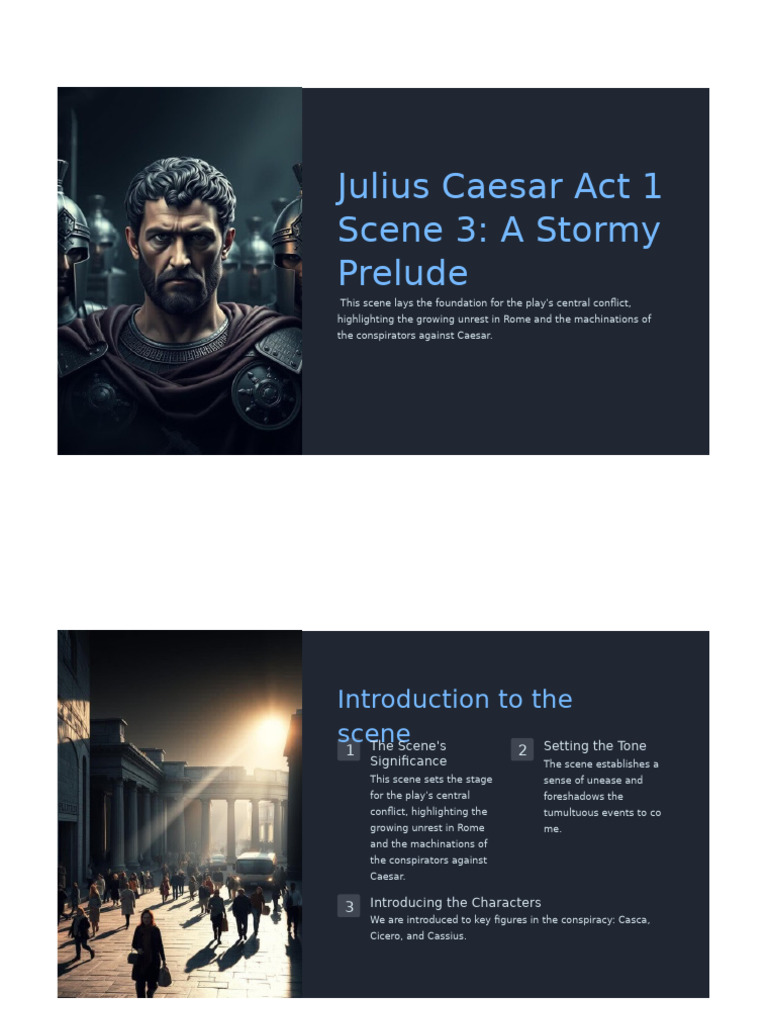 Julius Caesar - Act 1 - Scene 3 | PDF | Julius Caesar | Cicero
