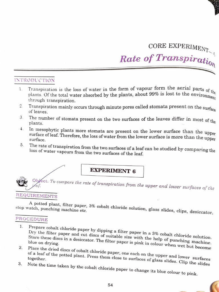 bio practicals | PDF