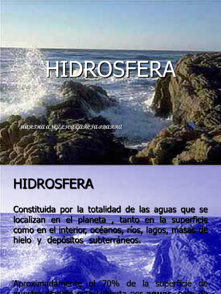 Hidrosfera | PDF | Contaminación | Mar