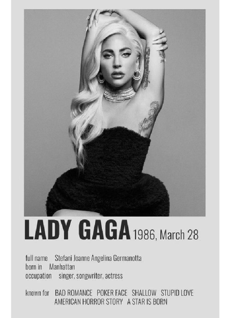 Poster de Lady Gaga | PDF