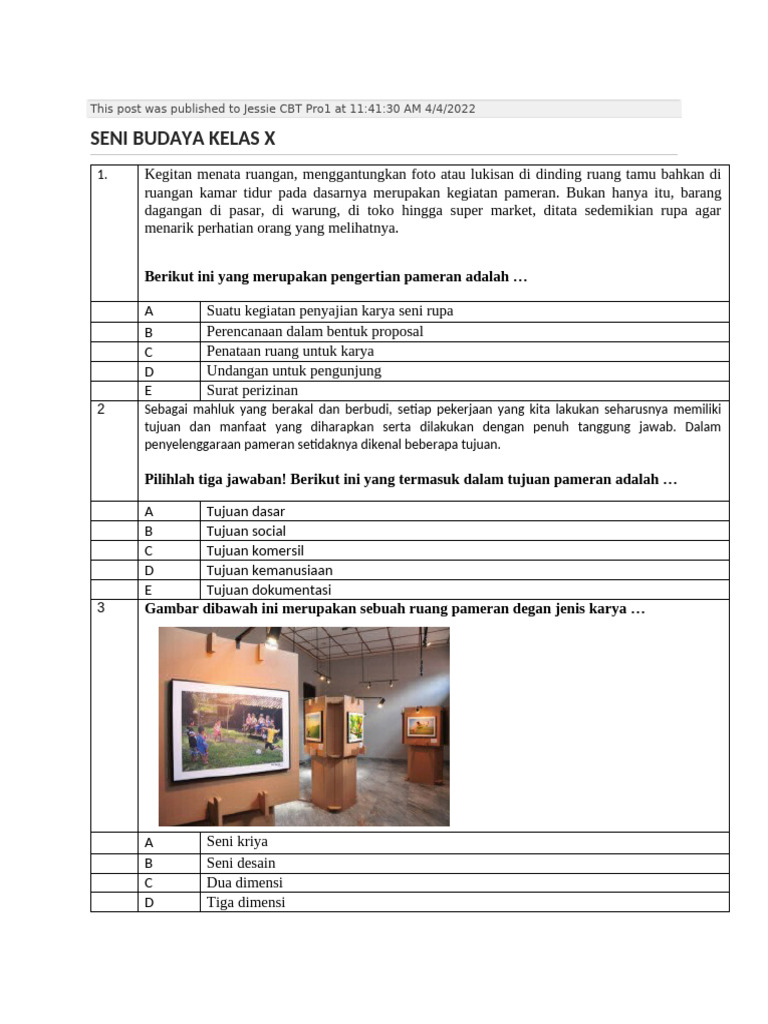 TEMPLATE SOAL PAT (2) | PDF