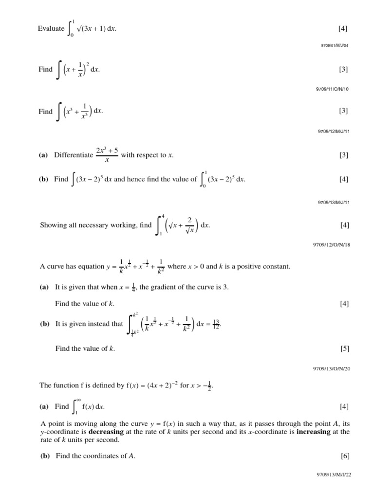I4 Integration - Simple (QP) | PDF | Differential Geometry | Subtraction