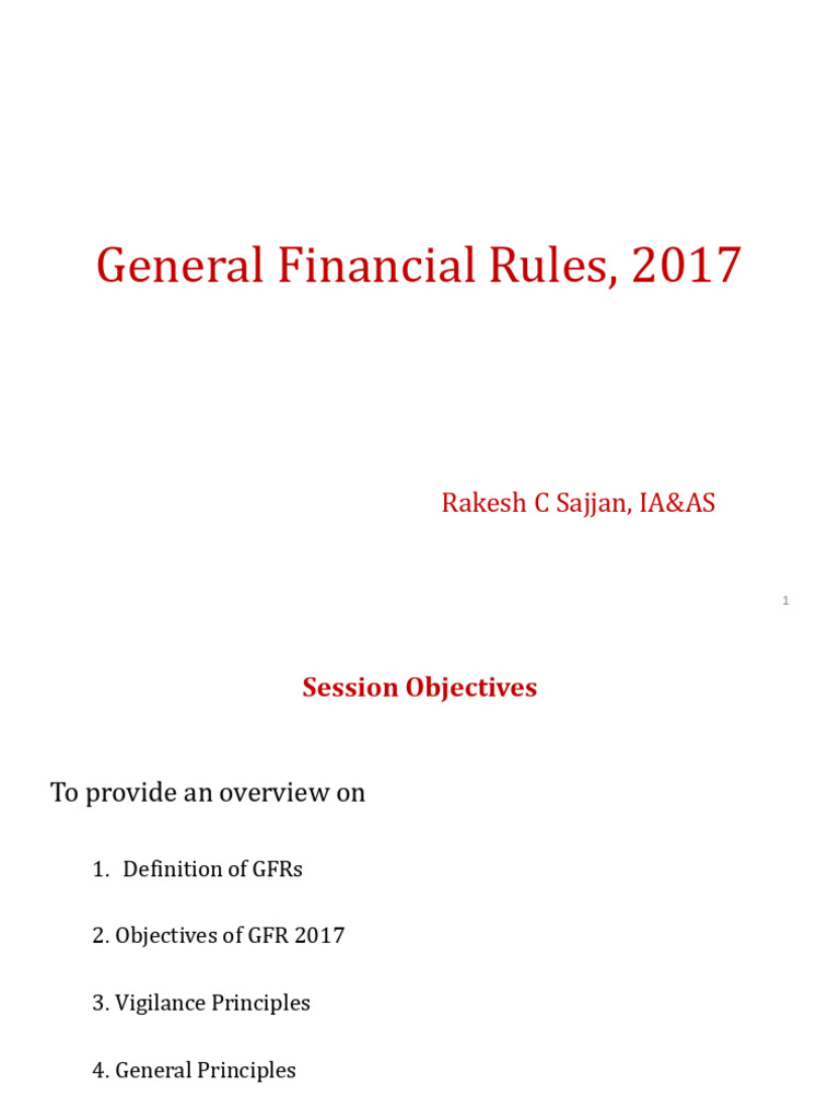 Overview of GFR - MCRHRDI - RCS | PDF | Expense | Business