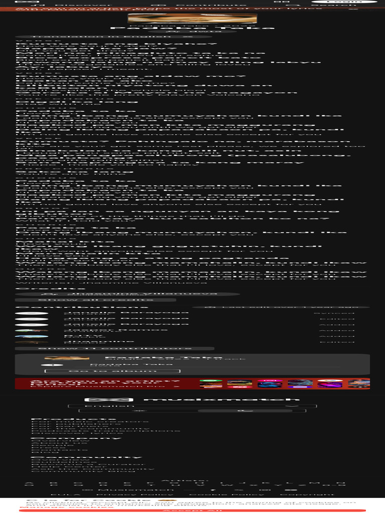 Dwta - Padaba Taka Lyrics Translation in English Musixmatch | PDF