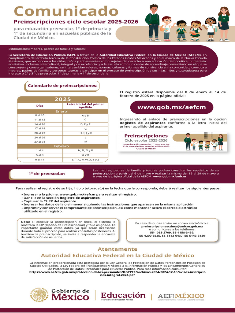 Preinscripciones CDMX 2025-2026: Guía y Fechas | PDF | Educación de la primera infancia | México
