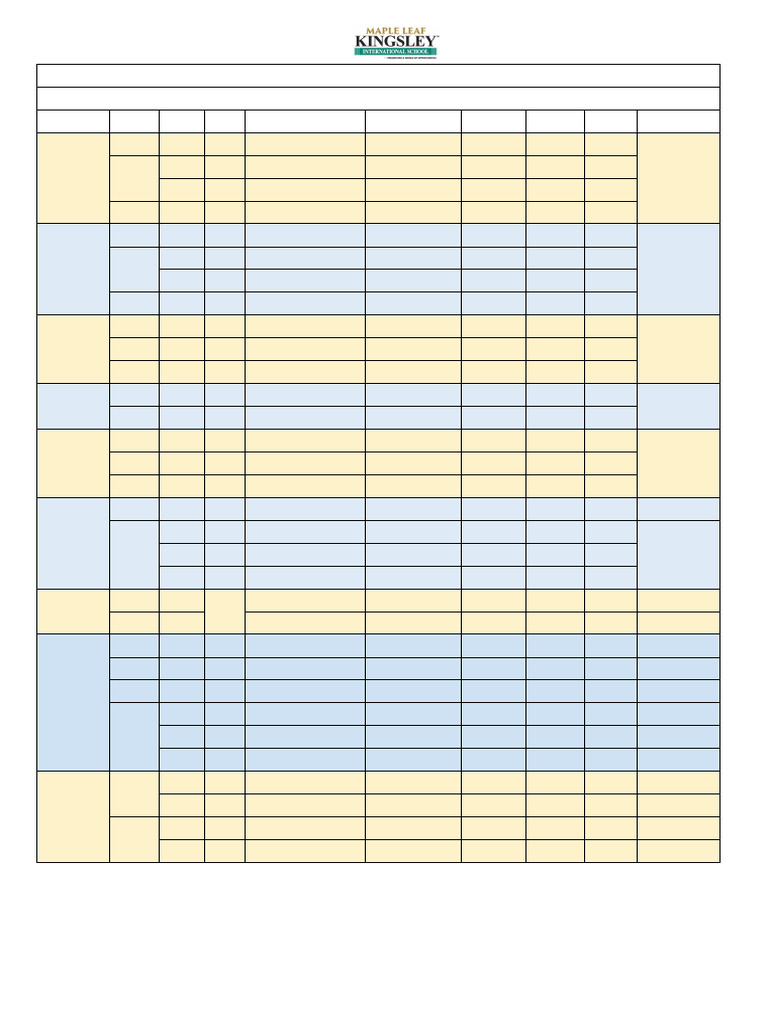 Grade 10 Exam Timetable 2025 | PDF