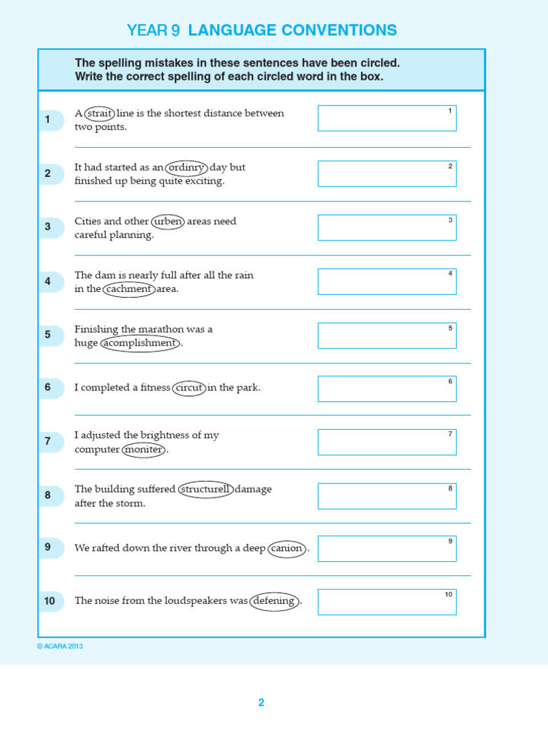 Year 9 Language Conventions Practice | PDF | Noun | Linguistics