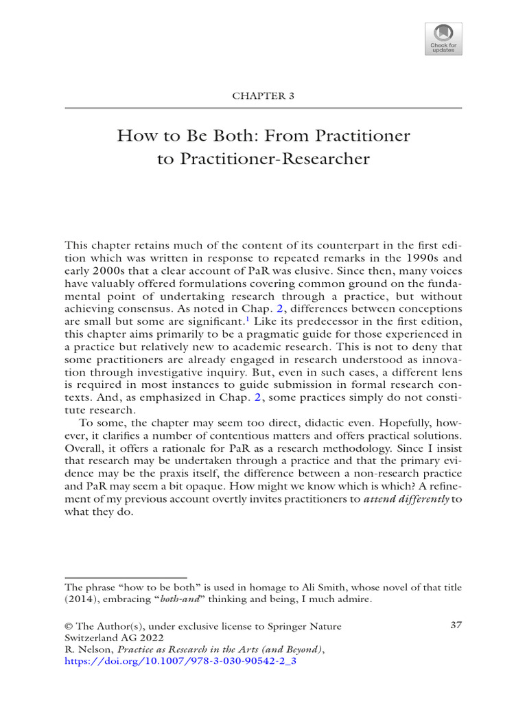 Par Robin Nelson Cut | PDF | Knowledge | Procedural Knowledge