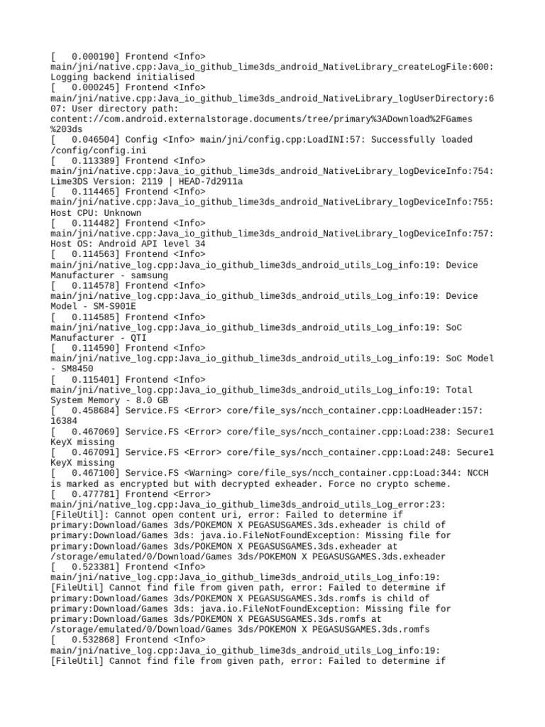 Lime3ds Log | PDF | Encryption | Computing
