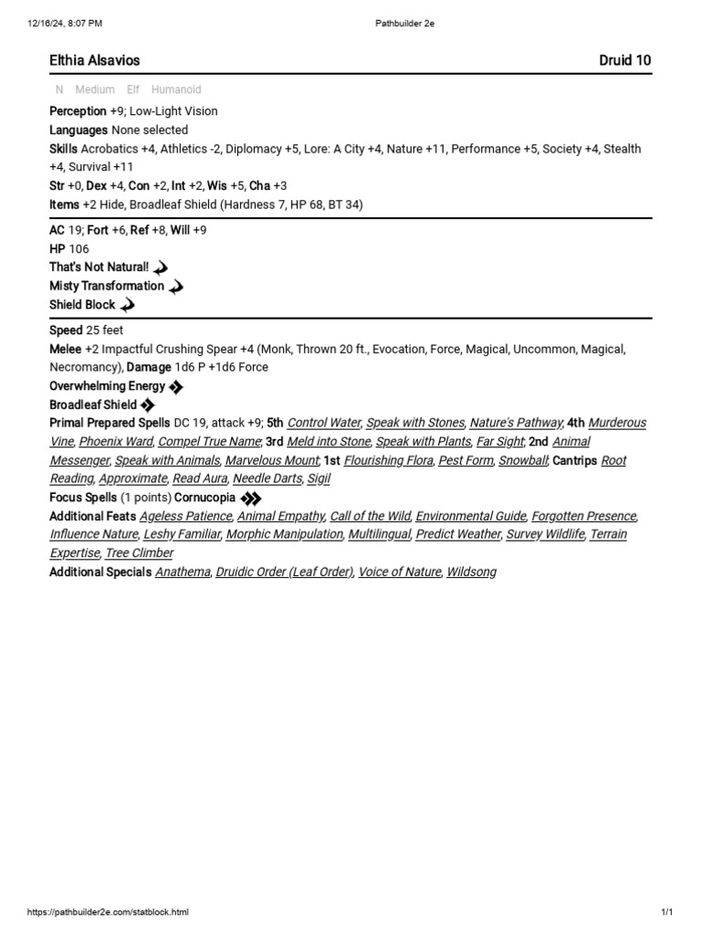 Elthia and companion | PDF