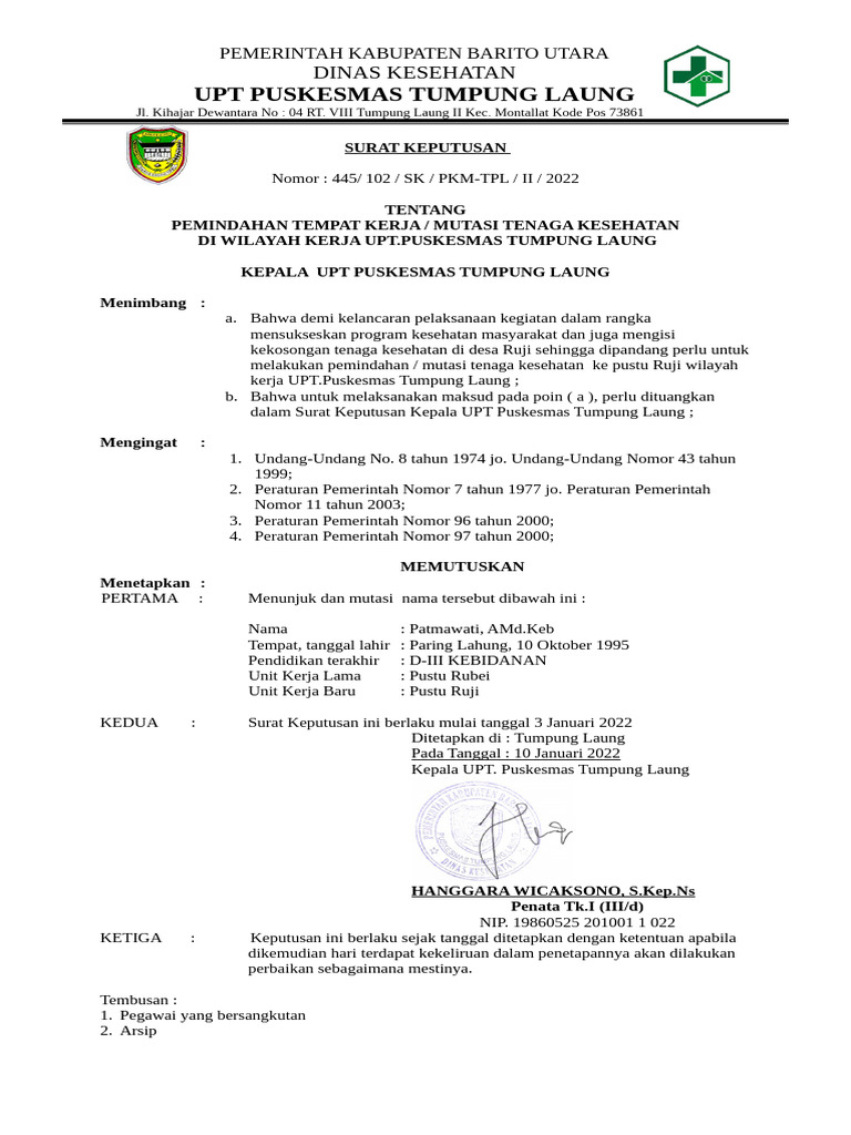 SK Nakes Pustu (1) | PDF