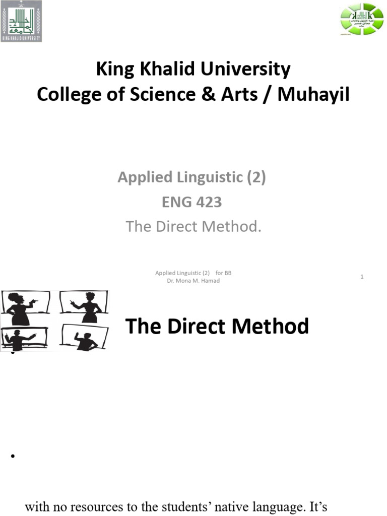 Direct Method | PDF | Second Language | Linguistics