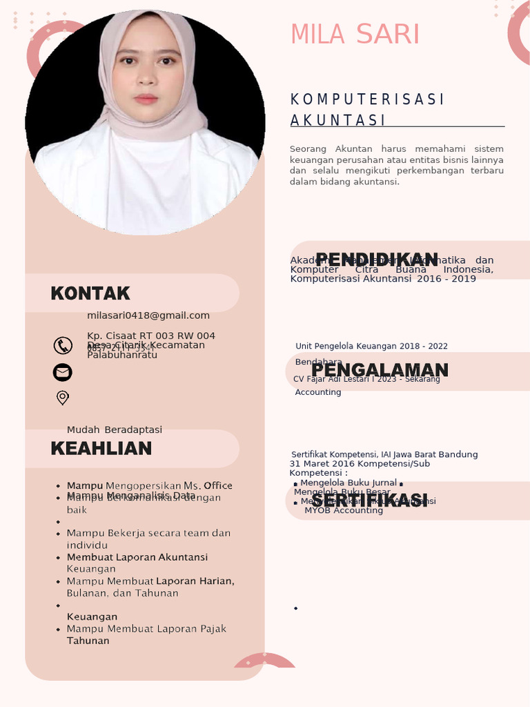 CV - Mila Sari - 2025 | PDF
