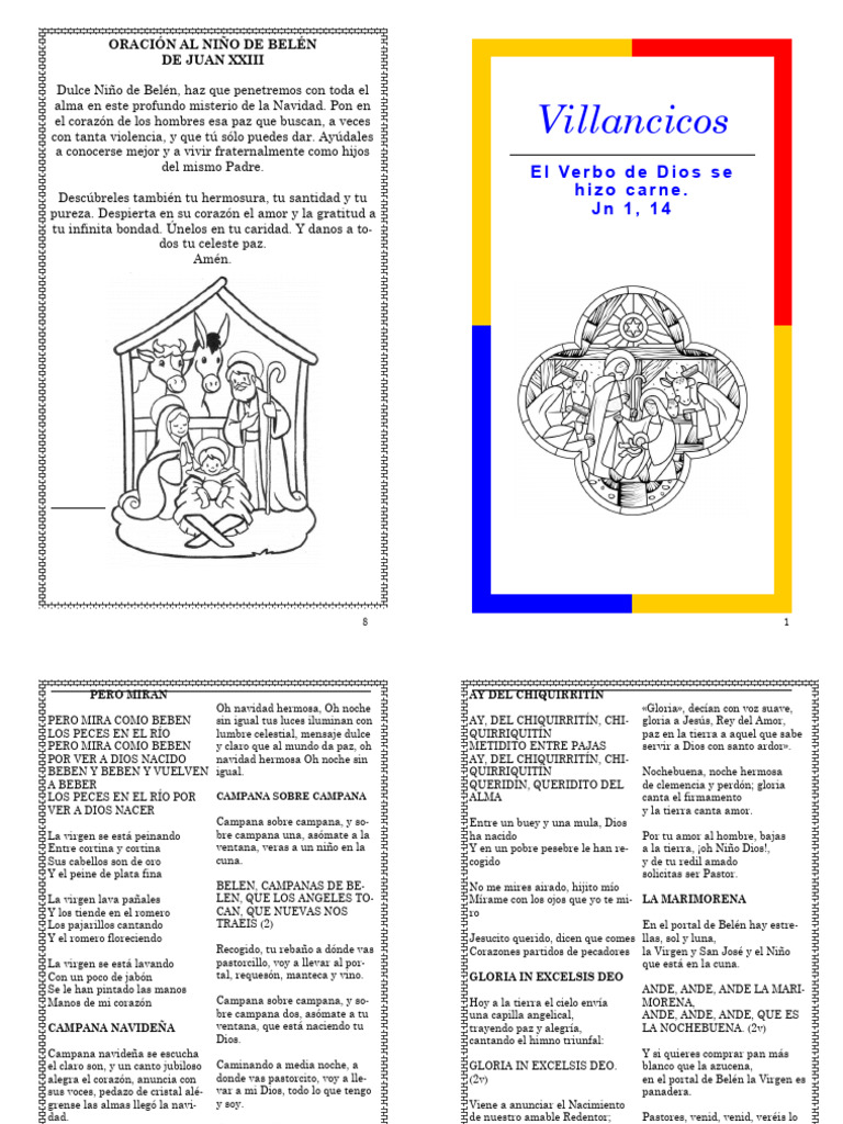 Oraciones y Villancicos Navideños | PDF | María, madre de Jesús | Navidad
