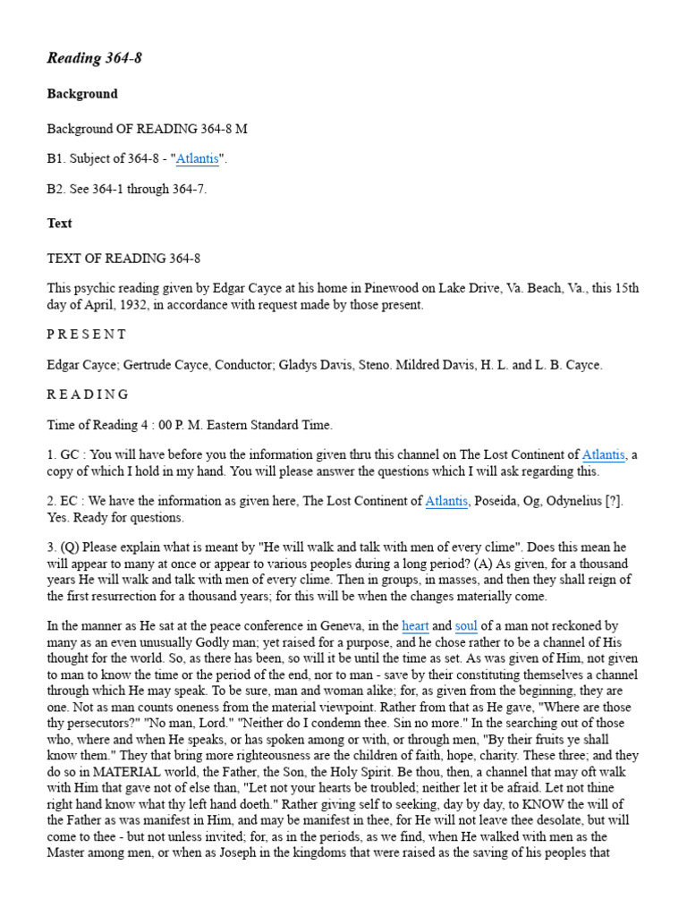 Atlantis - 7 | PDF | Jesus | Systematic Theology