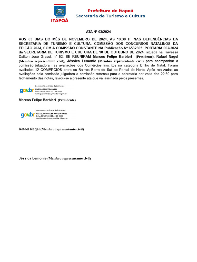 Ata 03 Assinado | PDF