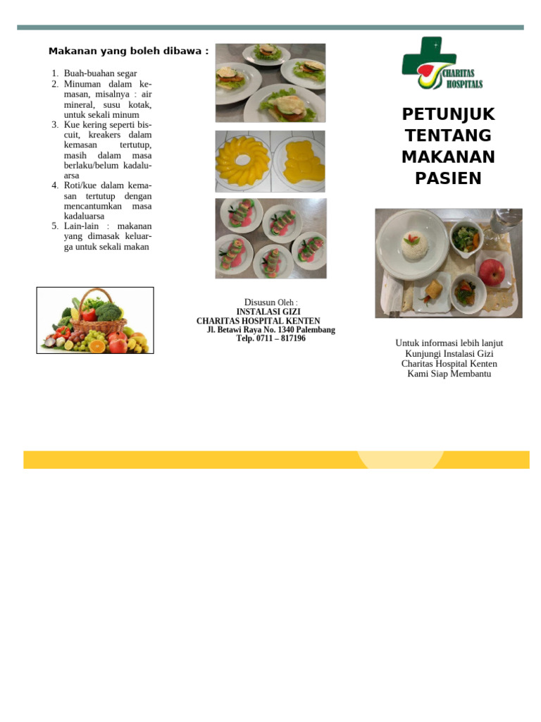 leaflet petunjuk makan pasien fix | PDF