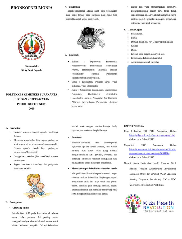 Leaflet Bronkopneumonia | PDF