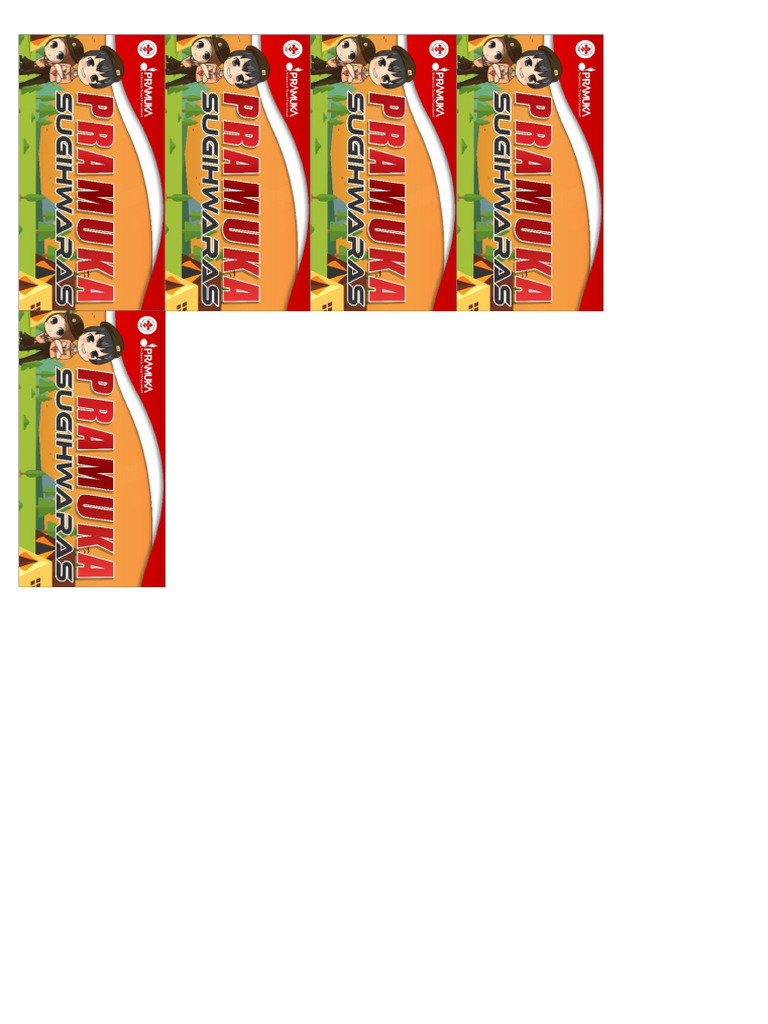 Prin Stiker Pramuka Garas 4x8cm | PDF