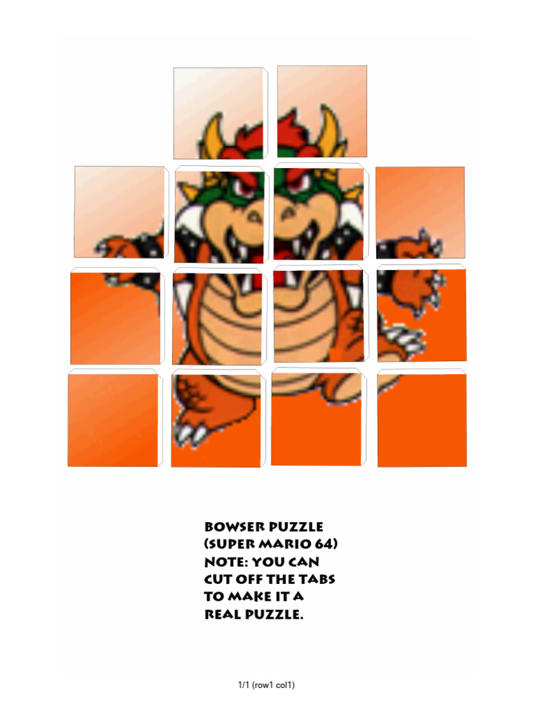 SM64 Bowser Puzzle | PDF