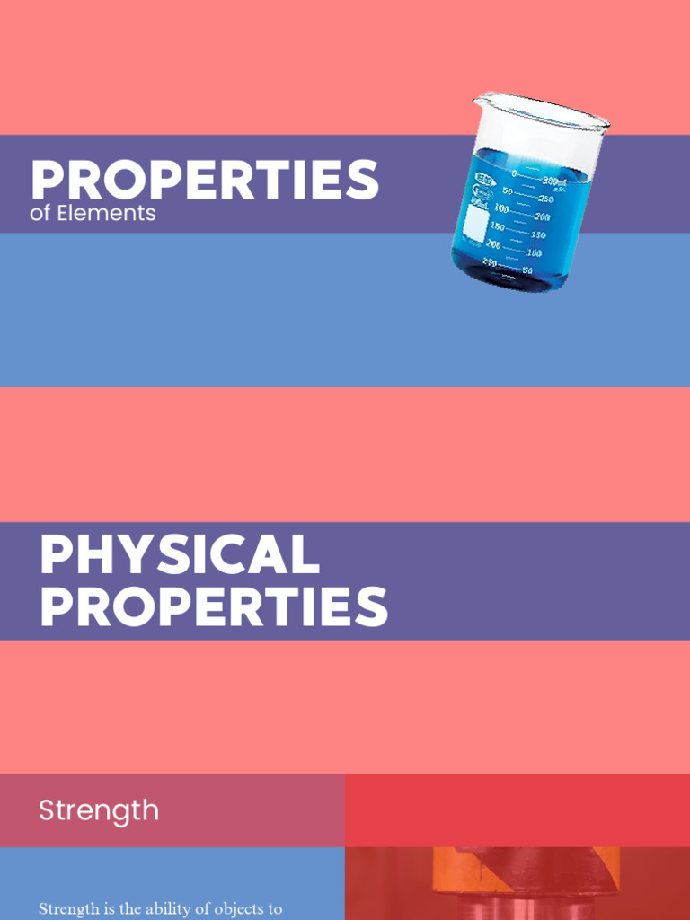 Properties of Elements | PDF | Chemical Elements | Electrical ...