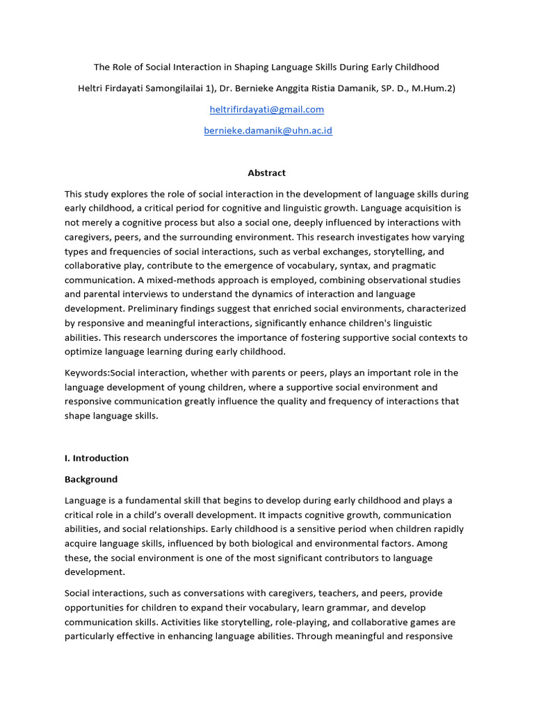 Heltri F Samongilailai | PDF | Language Development | Language Acquisition