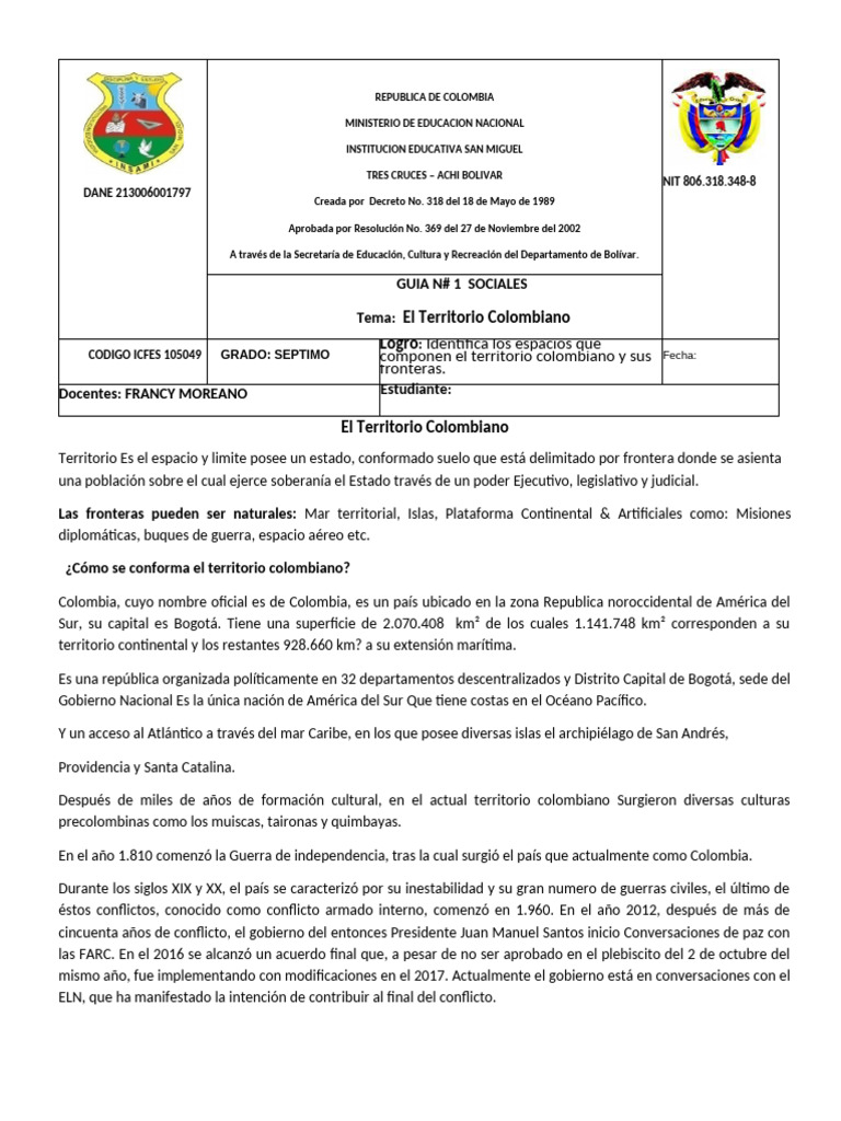 Informática Septimo | PDF | Colombia