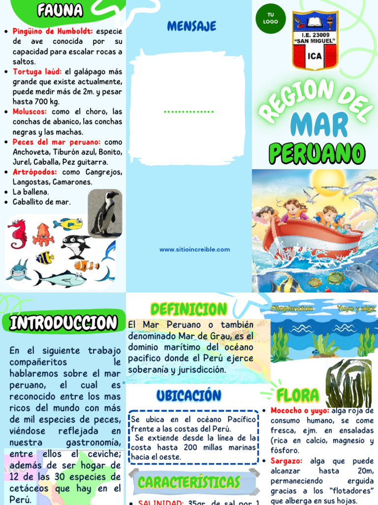 Triptico Mar Peruano | PDF | Mar