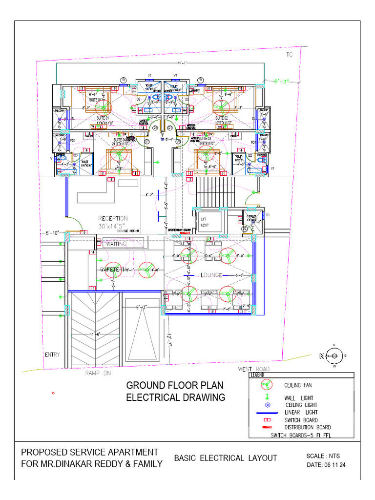Ground Floor Electrical Layout Plan | PDF
