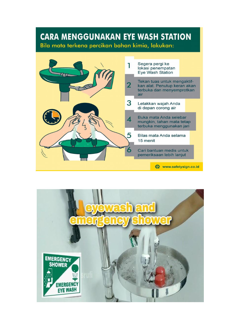 Cara Menggunakan Eye Wash | PDF