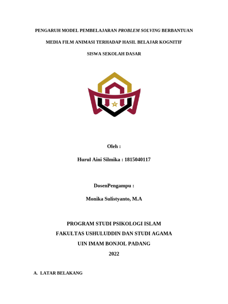 Proposal Eksperimen Hurul Aini | PDF