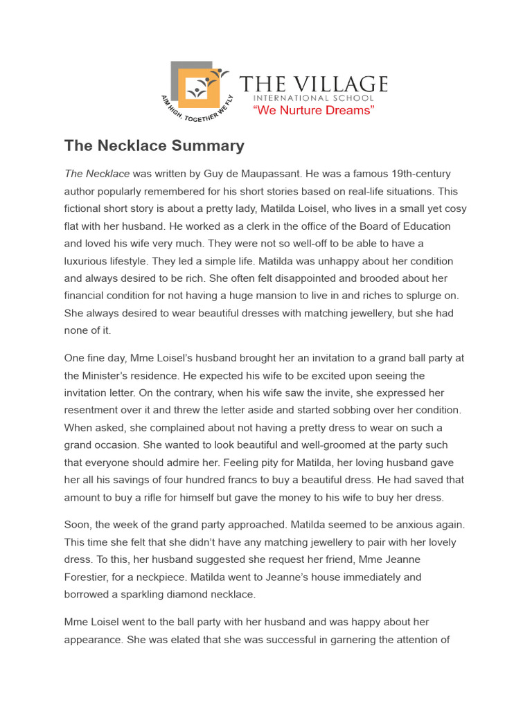 The Necklace_QB_NR | PDF
