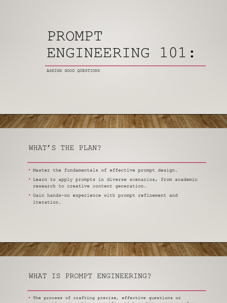 Prompt Engineering Basics for AI | PDF | Artificial Intelligence ...