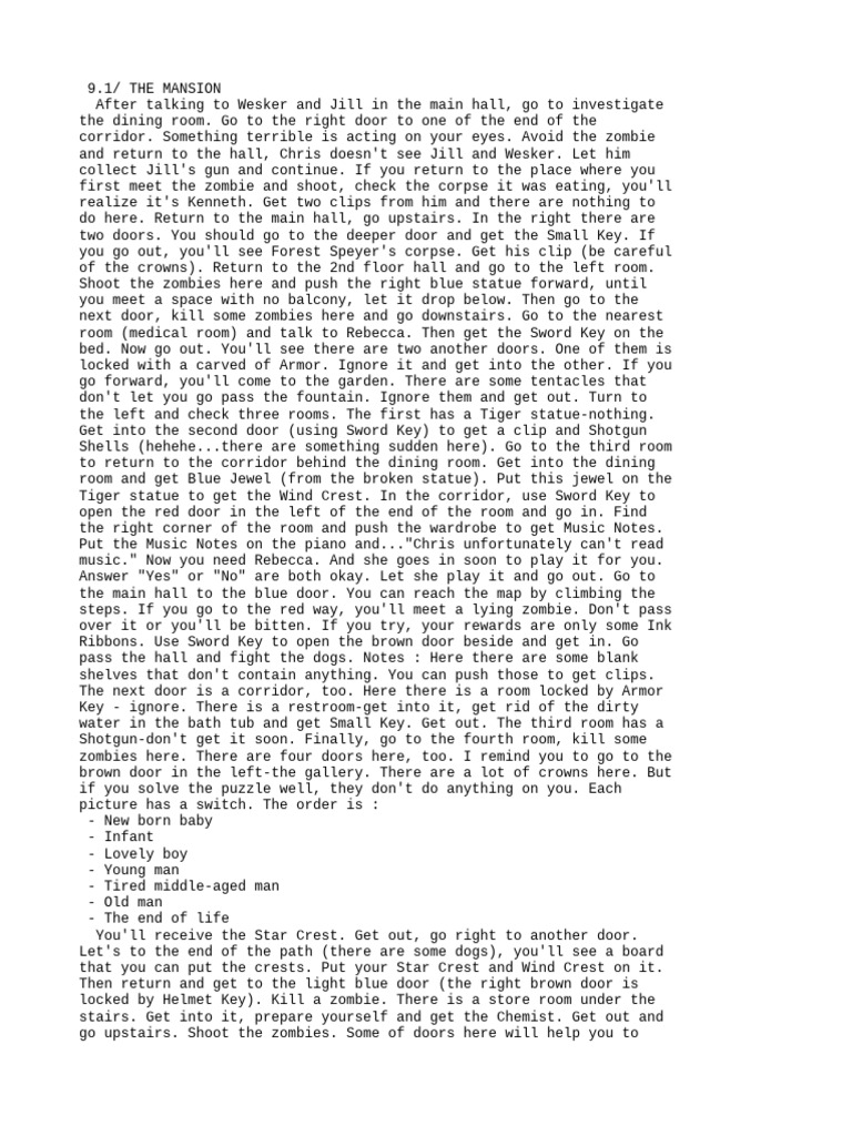 Re Walkthrough Pdf Shotgun