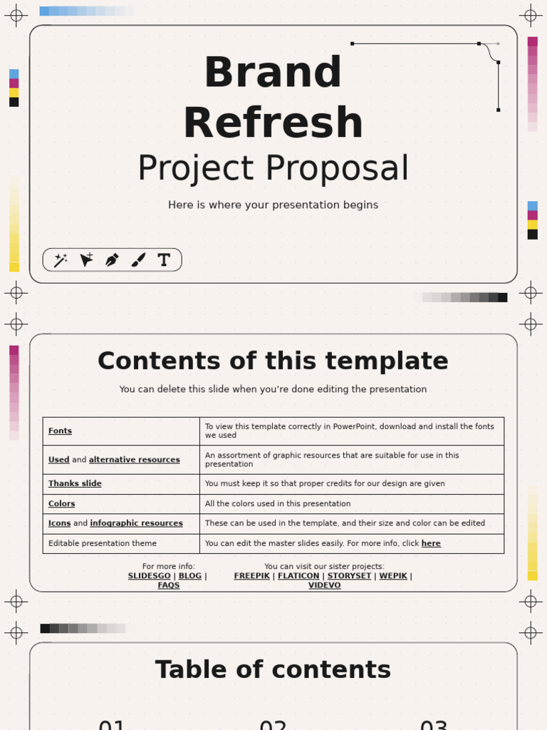 Brand Refresh Project Proposal by Slidesgo | PDF | Expense | Customer ...