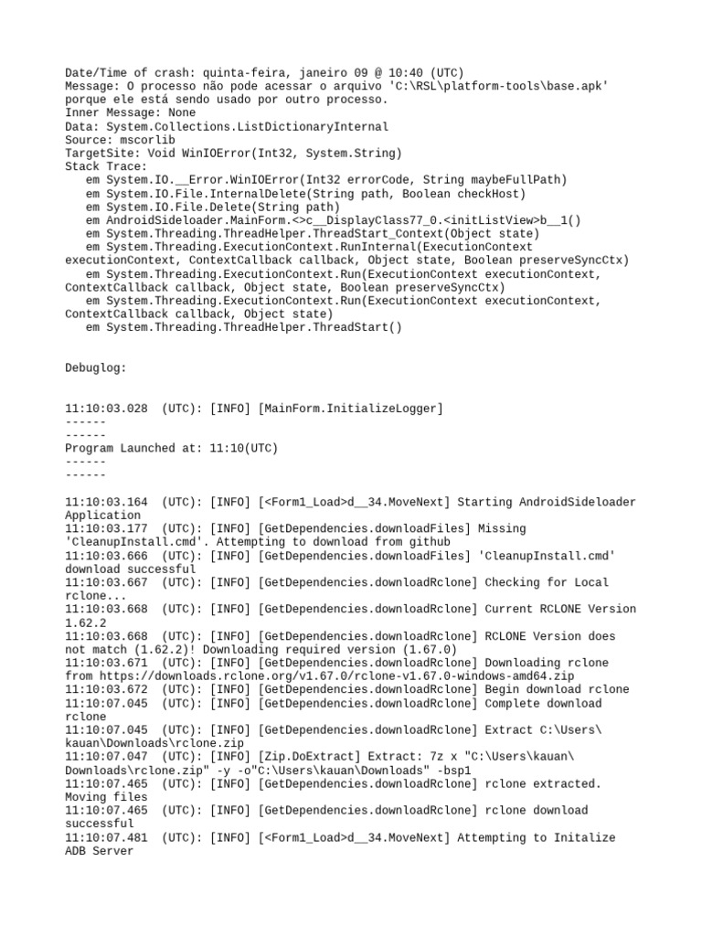 Crashlog | PDF | Battery Charger | Software