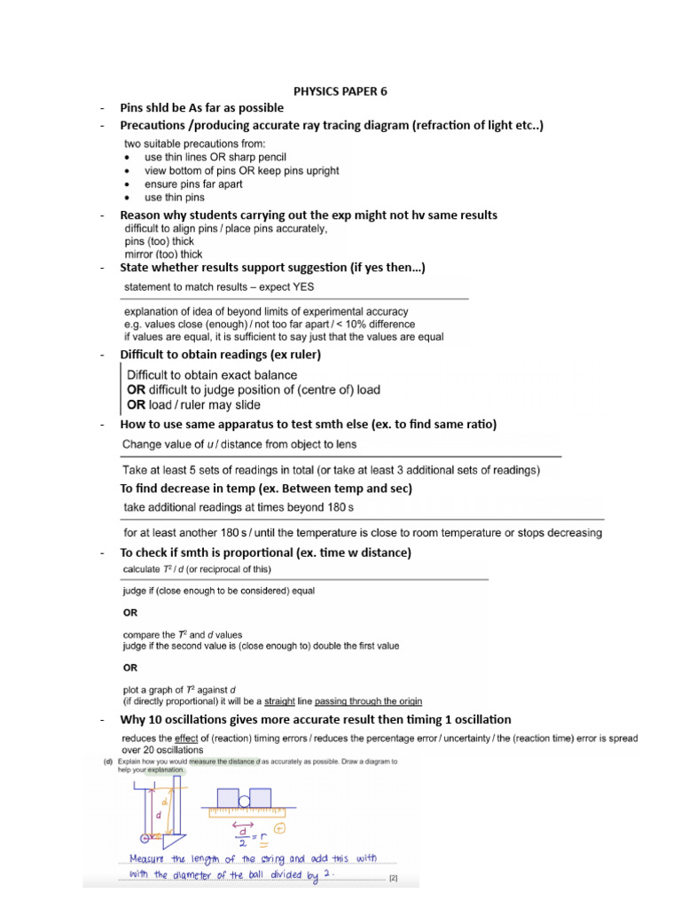PHYSICS PAPER 6 | PDF | Accuracy And Precision | Electrical Resistance And Conductance