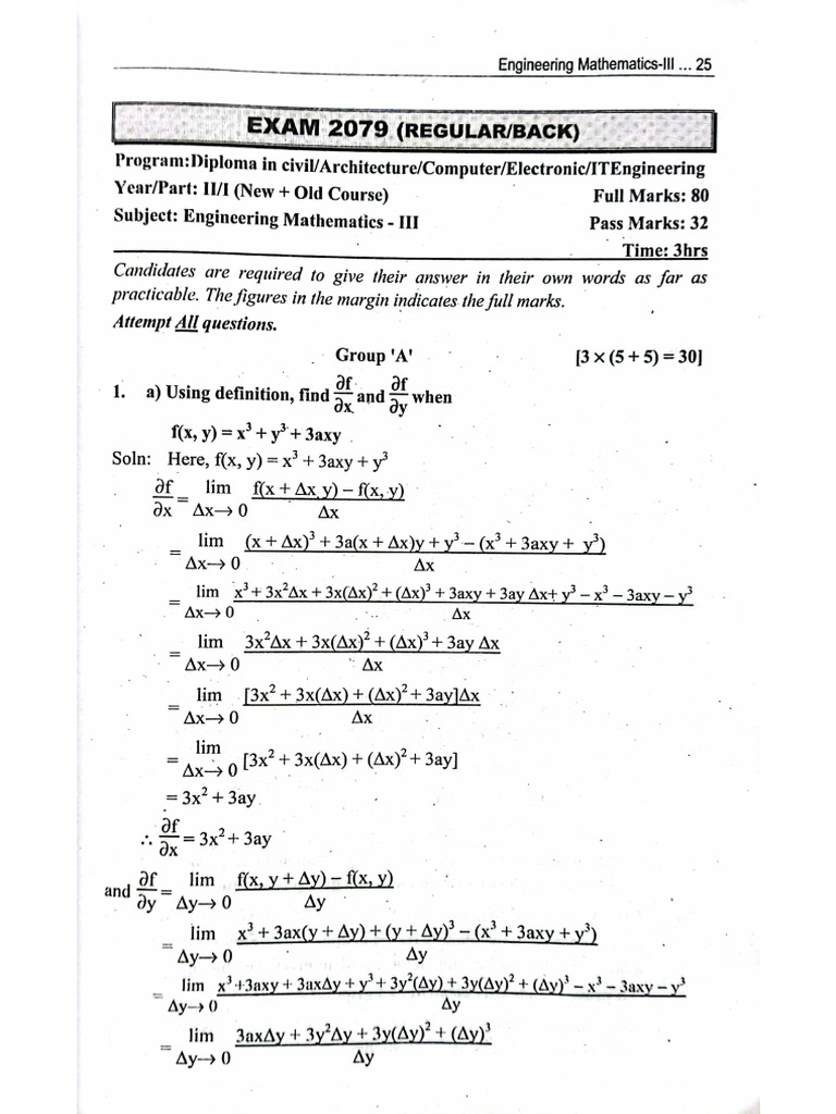 Engineering Mathematics - III | PDF