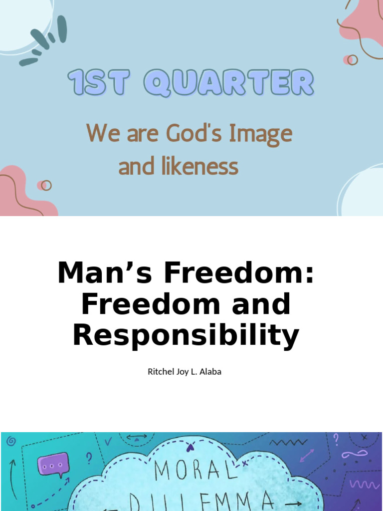 Man's Freedom Freedom and Responsibility | PDF