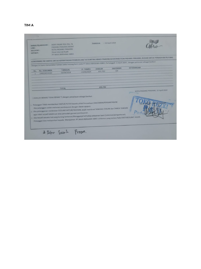 Foto Komplain Retur | PDF