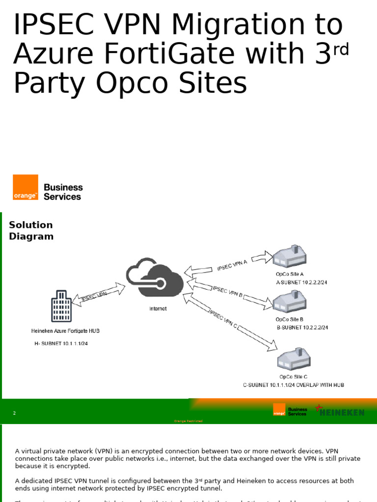 Heineken IPSEC Migration to Azure_ver1.0 | PDF | Virtual Private ...