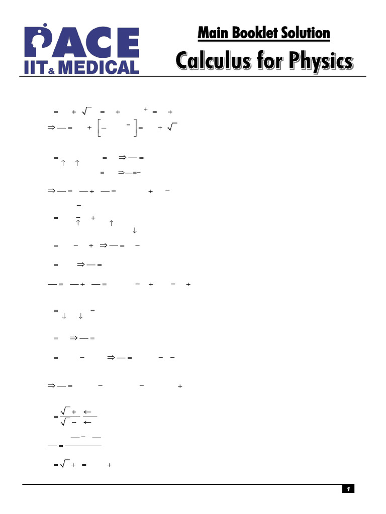 Calculus For Physics (Main) | PDF