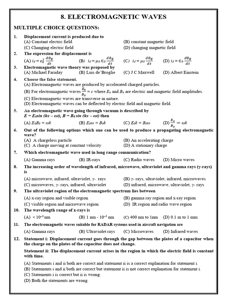 EMW | PDF | Photoelectric Effect | Electron