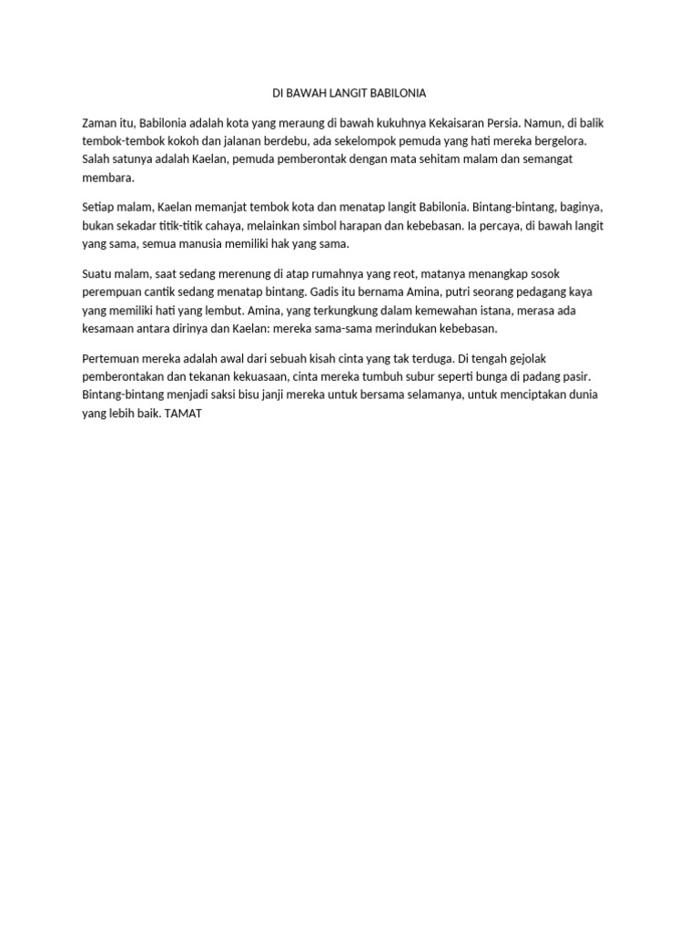 Cinta Terlarang di Babilonia | PDF